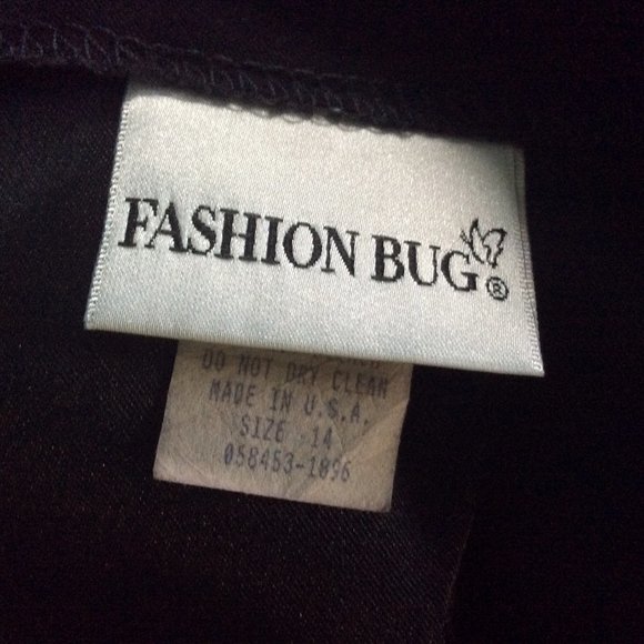 Fashion Bug | Skirts | Fashion Bug Black Velour Skirt Size 4 Zip Back ...